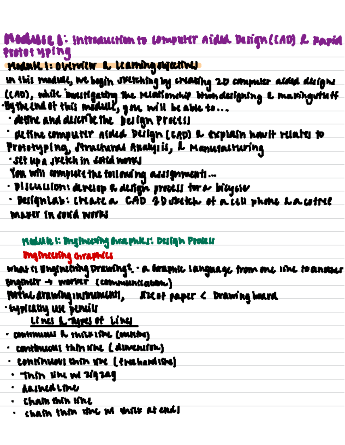 Engineering Graphics Module 1 Introduction to Computer - Module I ...