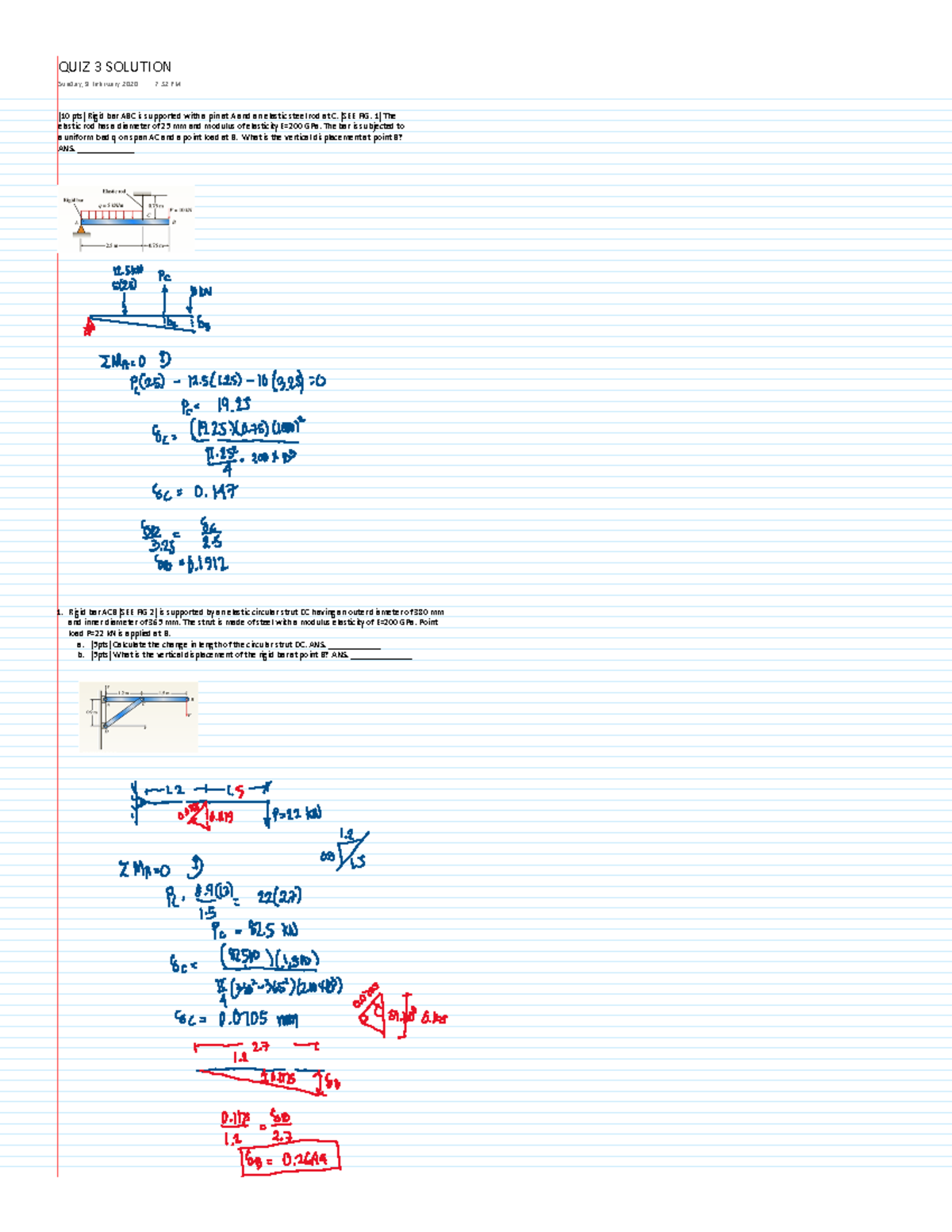 Strema QUIZ NO. 3 Solution - - Studocu