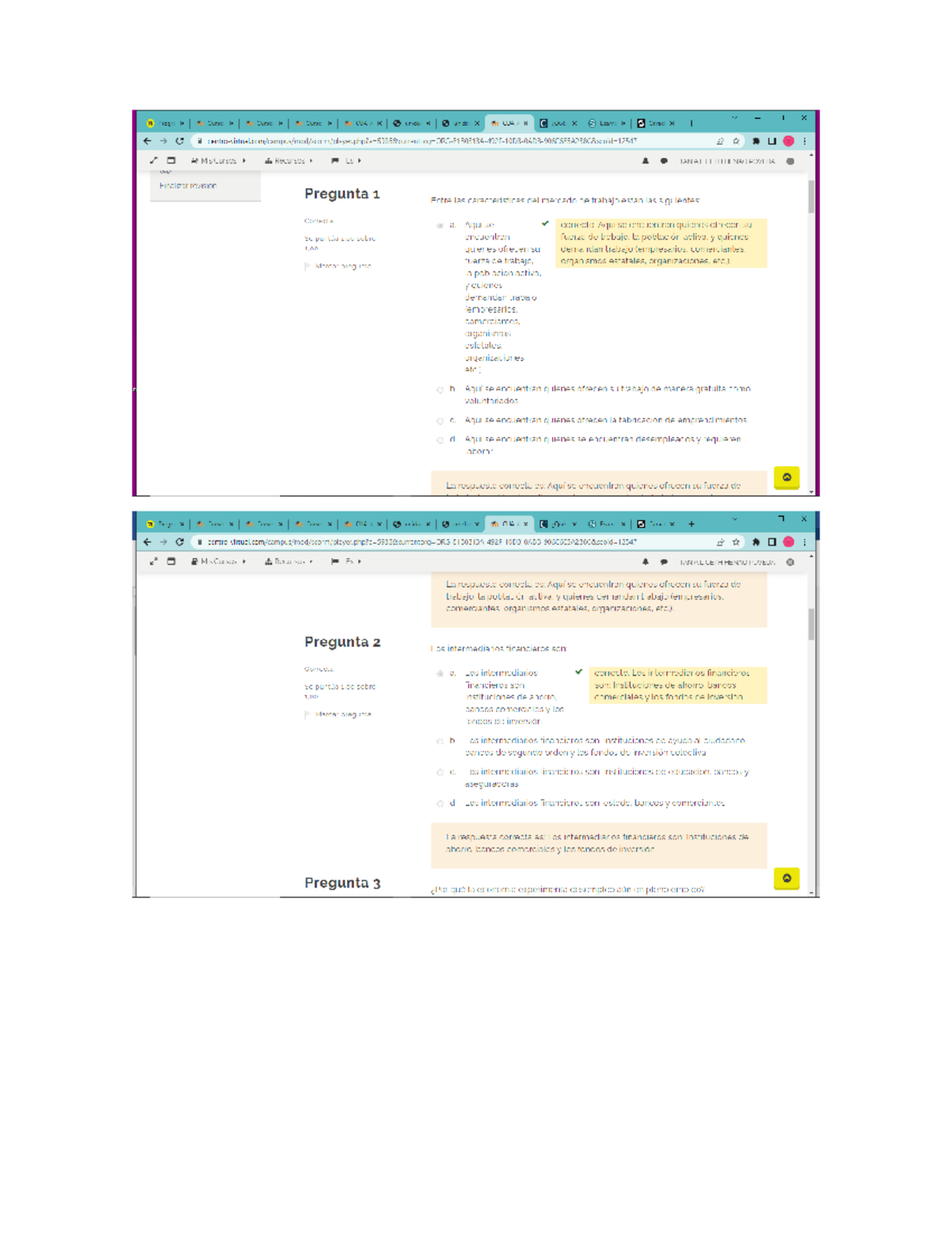 Examen unidad 1 macroeconomia - Pregra Curso Curso x Curso x . x 3 ...