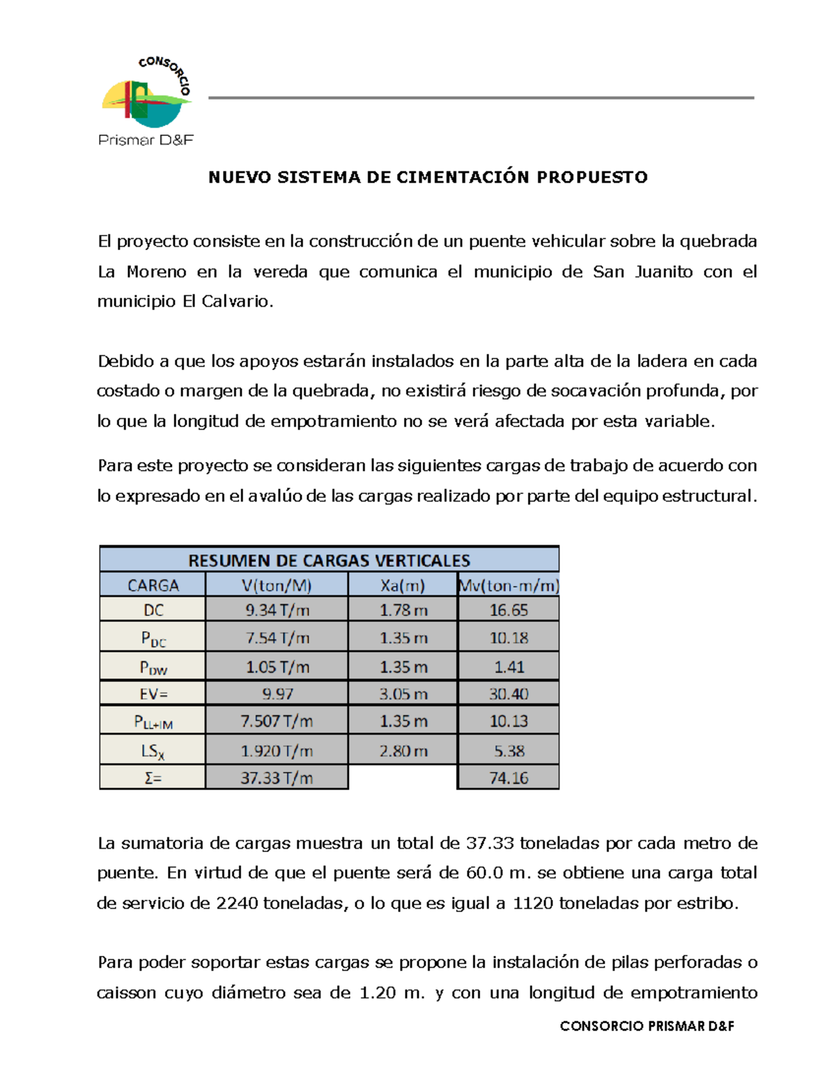Concepto de geotecnia V2 - NUEVO SISTEMA DE CIMENTACIÓN PROPUESTO El ...