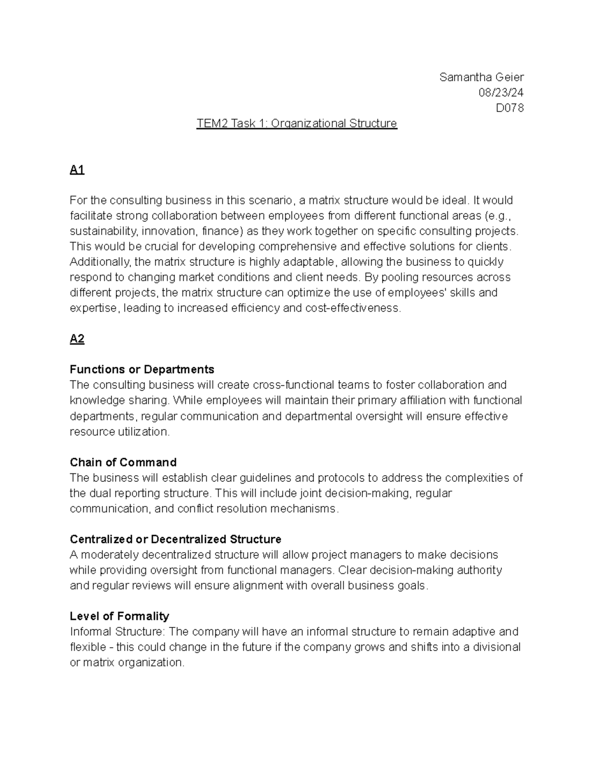 TEM2 Task 1 Revision - This is my task 1 submission which passed ...