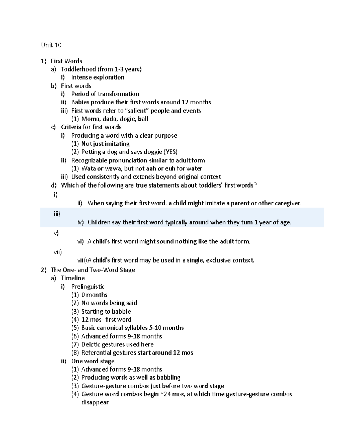 Unit 10 - unit 10 notes from online lecture videos (with quiz answers ...