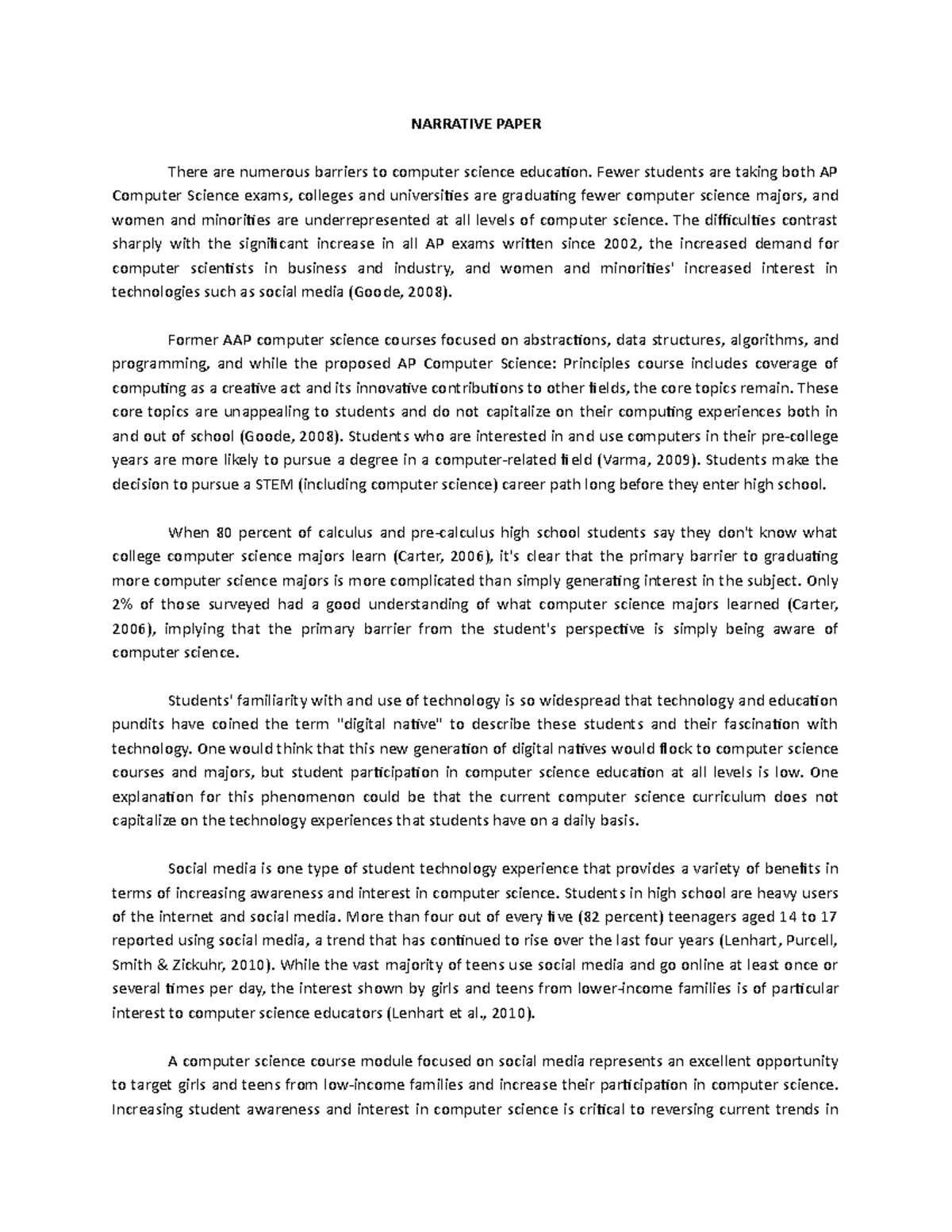 Narrative Paper - Grade: 100 - Marketing Management - PUP - Studocu