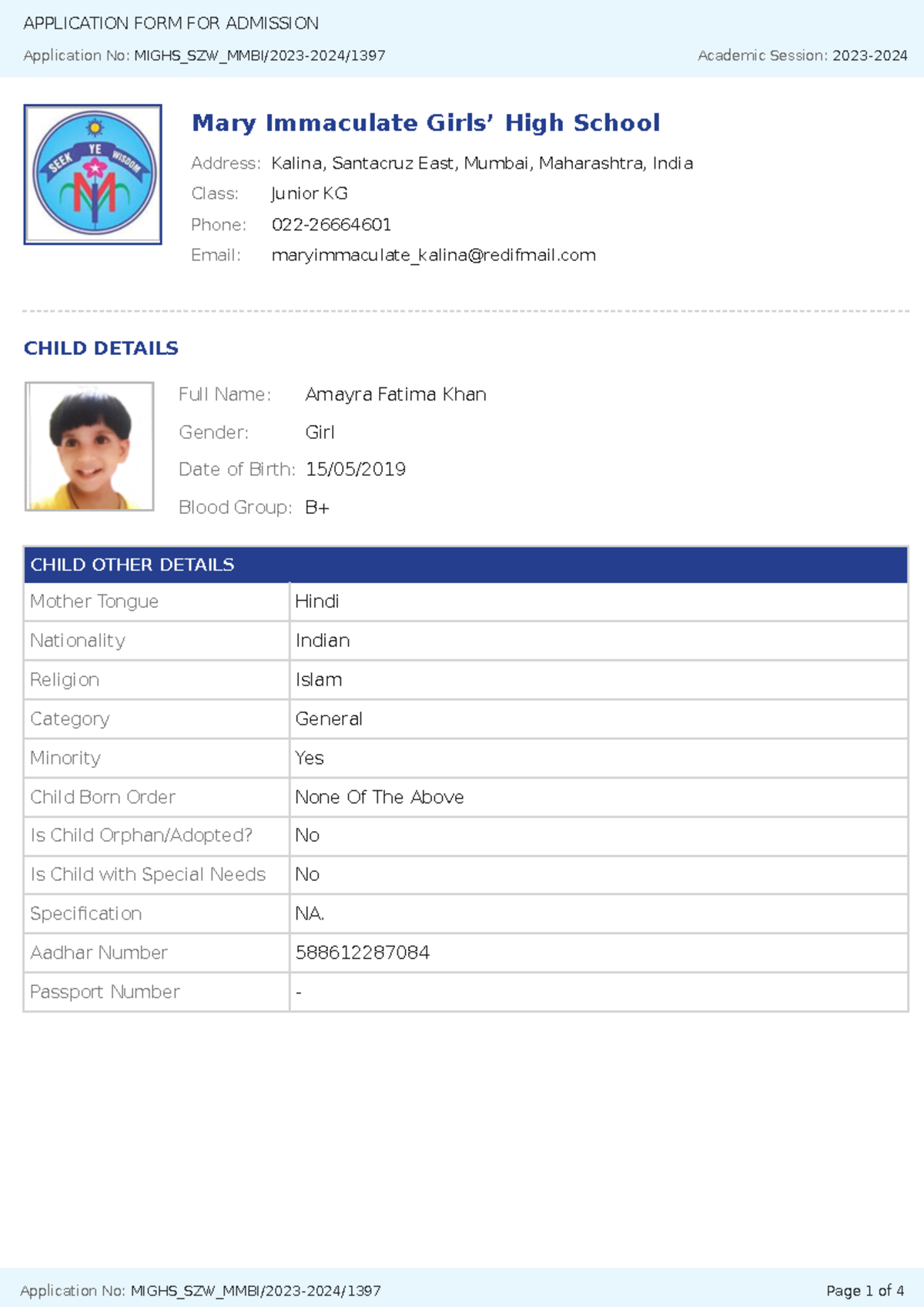 Application Mighs SZW MMBI-2023-2024-1397 - APPLICATION FORM FOR ...