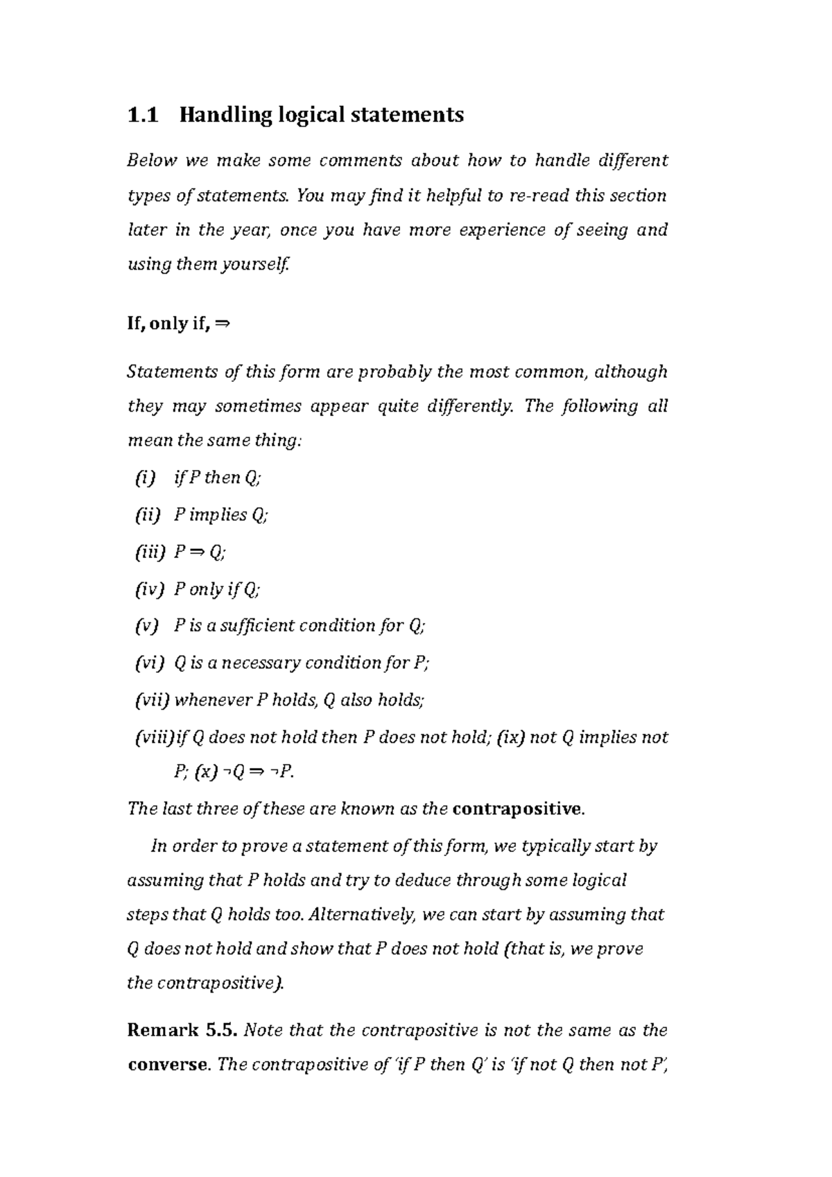 IUM 18 - Handling logical statements - 1 Handling logical statements ...