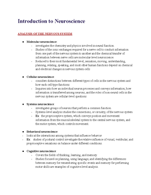 Ch. 25 notes - Neuroscience Ch. 25 - Ch. 25 - Blood Supply, Stroke ...