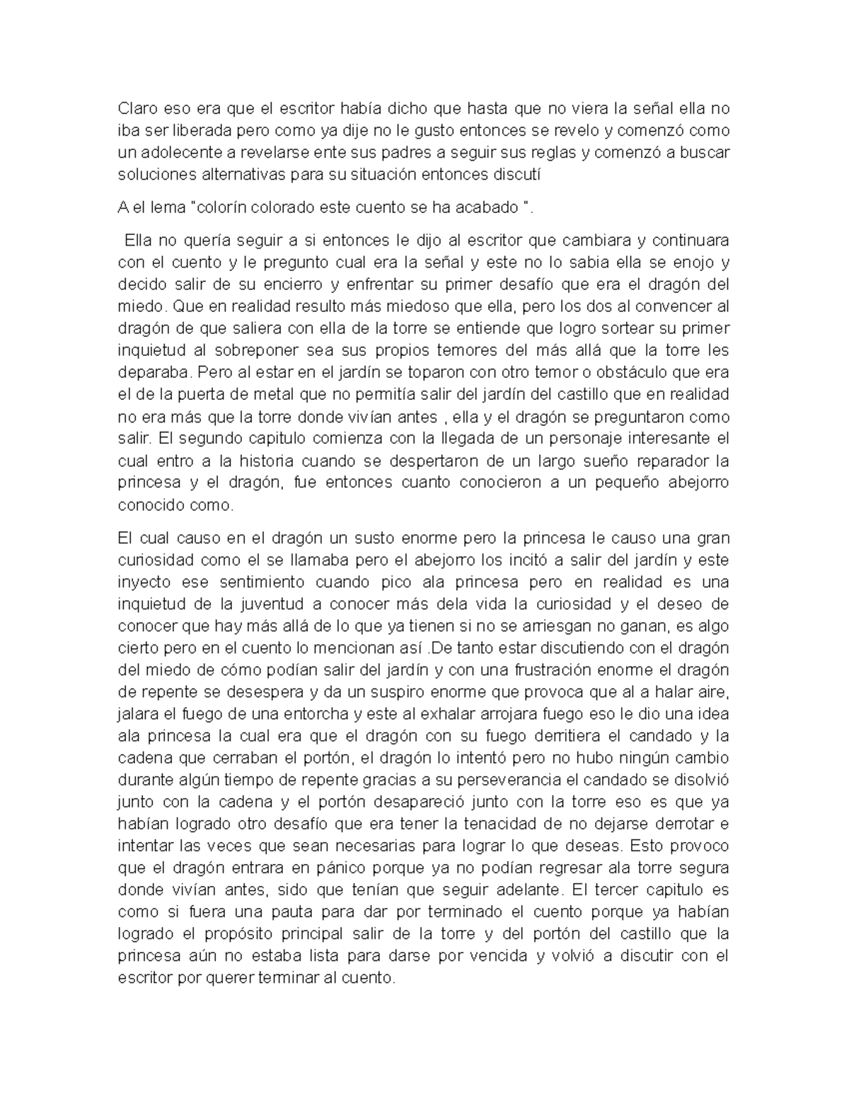 Documento - Claro eso era que el escritor había dicho que hasta que no ...