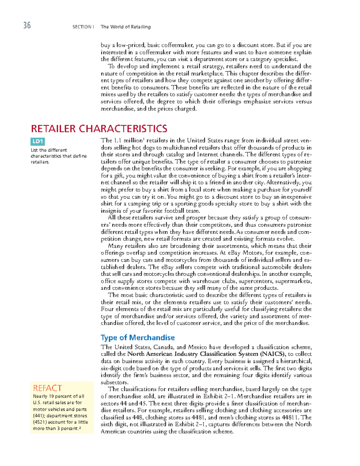 Types off retailers - 36 SECTION I The World of Retailing ####### buy a ...