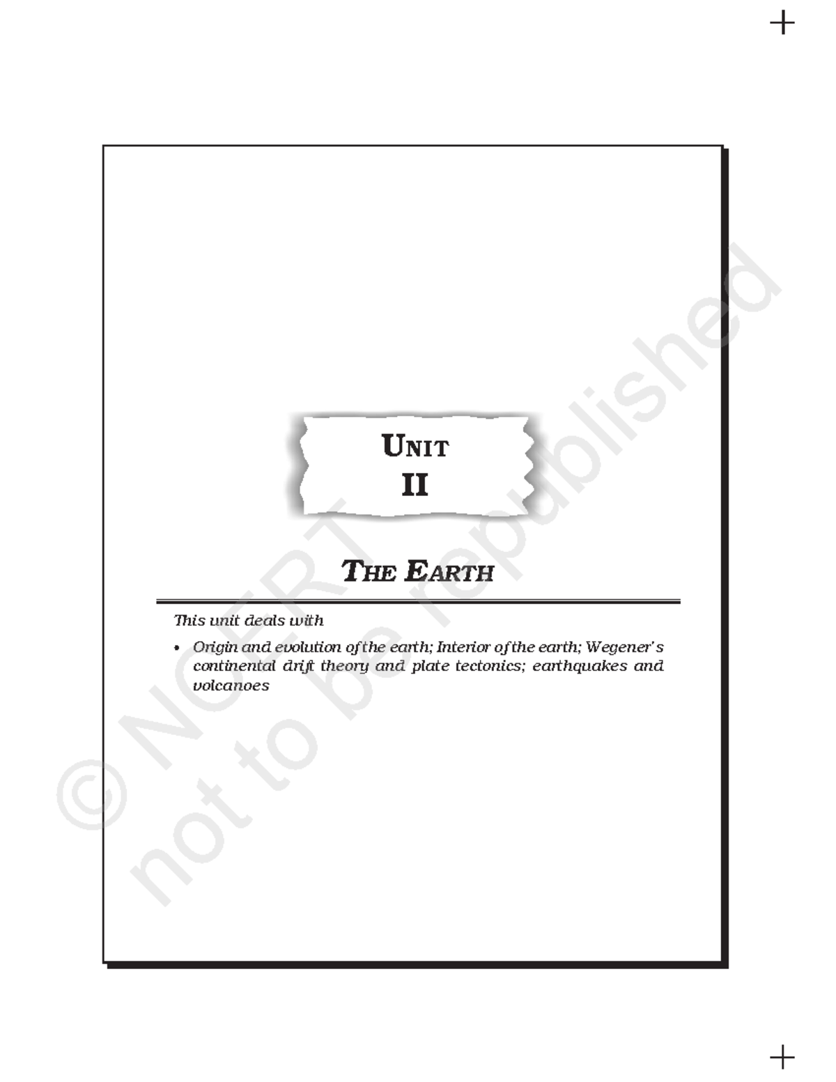 Earth lecture note - THE EARTH This unit deals with Origin and ...