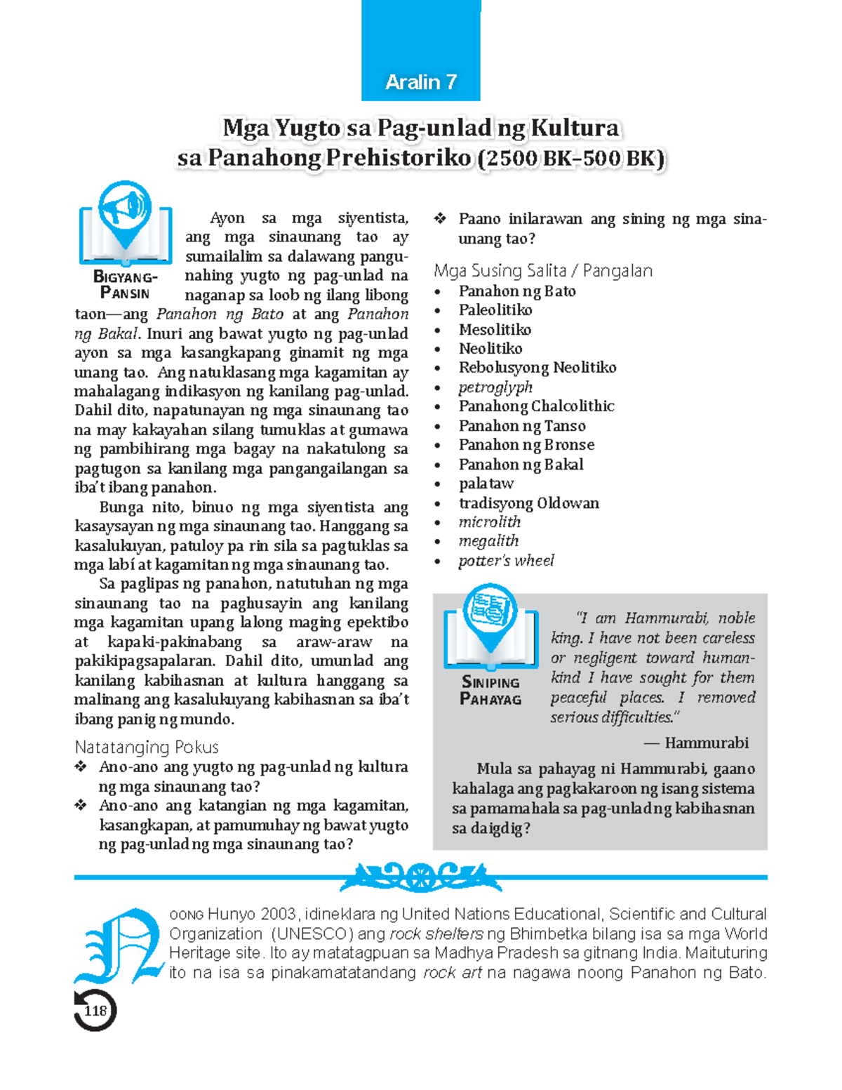 AP8U2 - Aralin 7 B9wzd B - Lecture notes for world history during ...