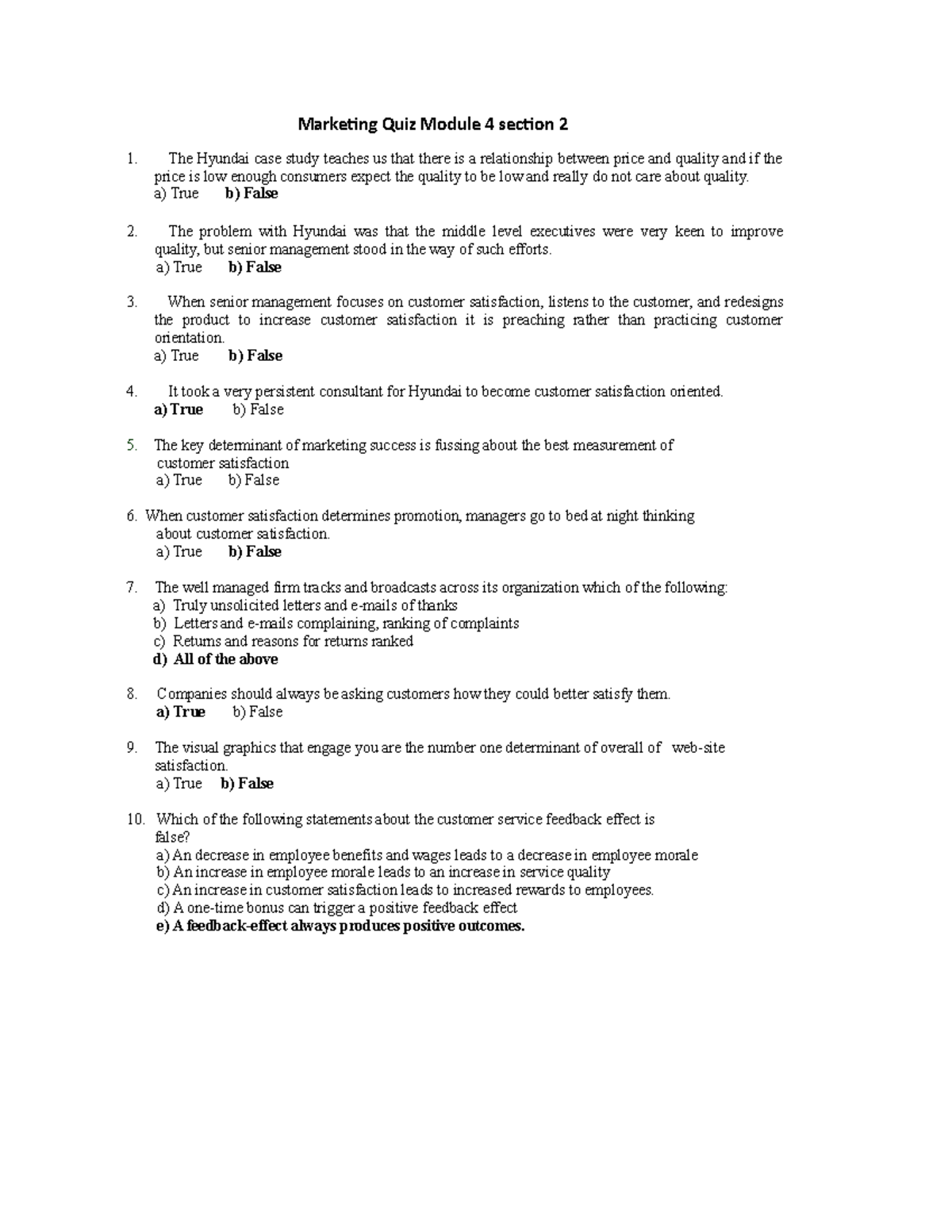 Marketing Quiz Module 4 section 2 - Marketing Quiz Module 4 section 2 ...