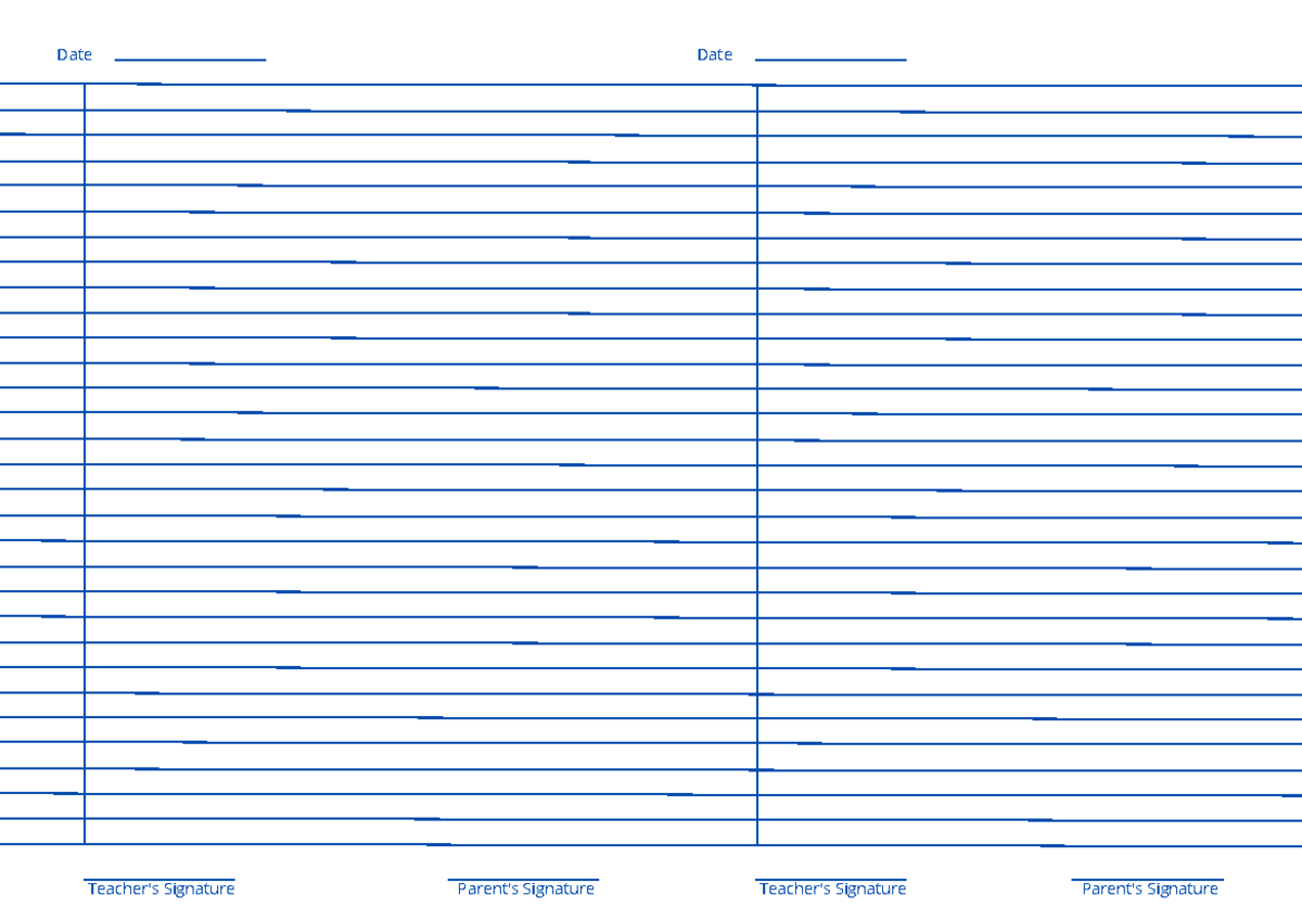 Lined-NTBK-A4-SIZE NA POST KO NA - Education - Date Date Teacher's ...