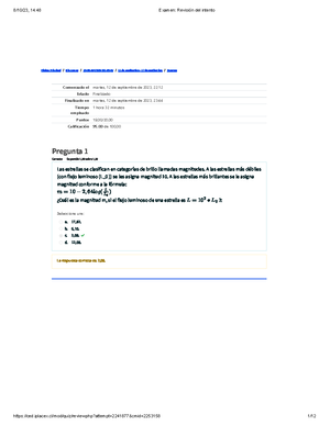 Prueba 2 Algebra Revisión del intento - Página Principal / Mis cursos ...
