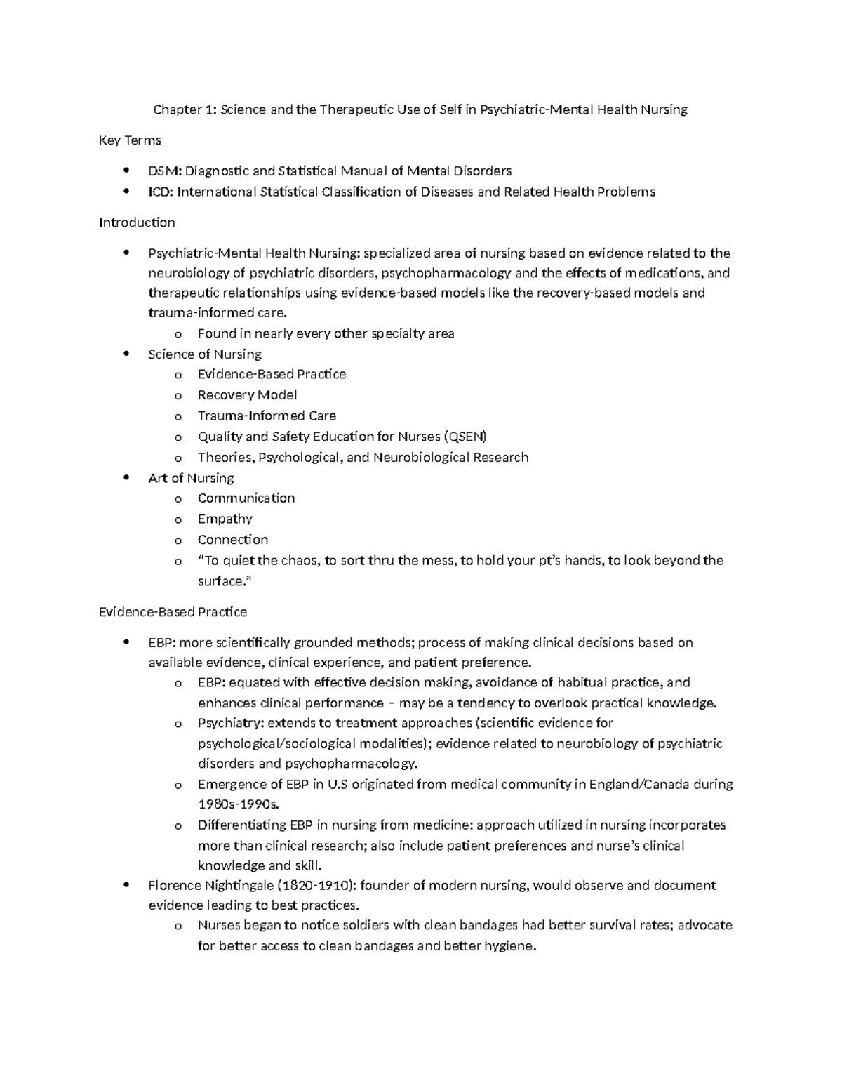 Chapter 1 - Chapter 1: Science and the Therapeutic Use of Self in ...