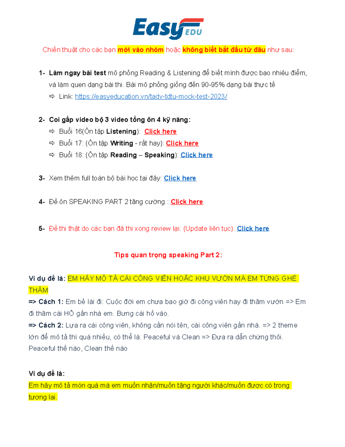 TADV-K27-Lộ trình cấp tốc dành cho người mới - Chiến thuật cho các bạn ...