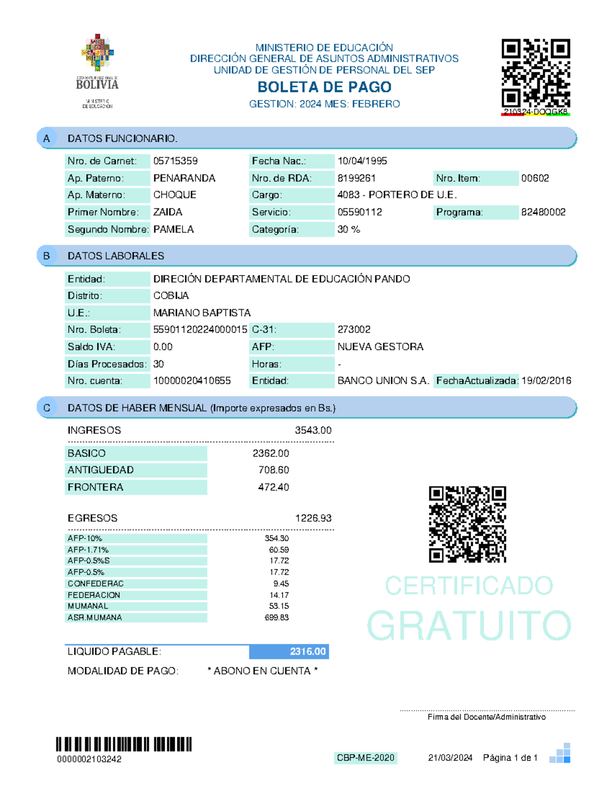 1711033466 boleta Pago Febrero-2024-05715359- Penaranda - CERTIFICADO ...