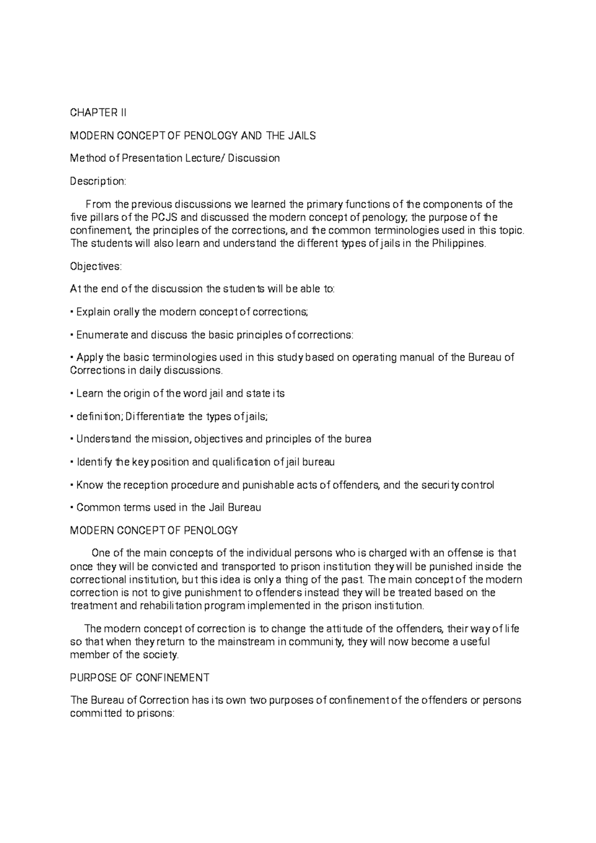 Chapter 2 - Additional information - CHAPTER II MODERN CONCEPT OF ...