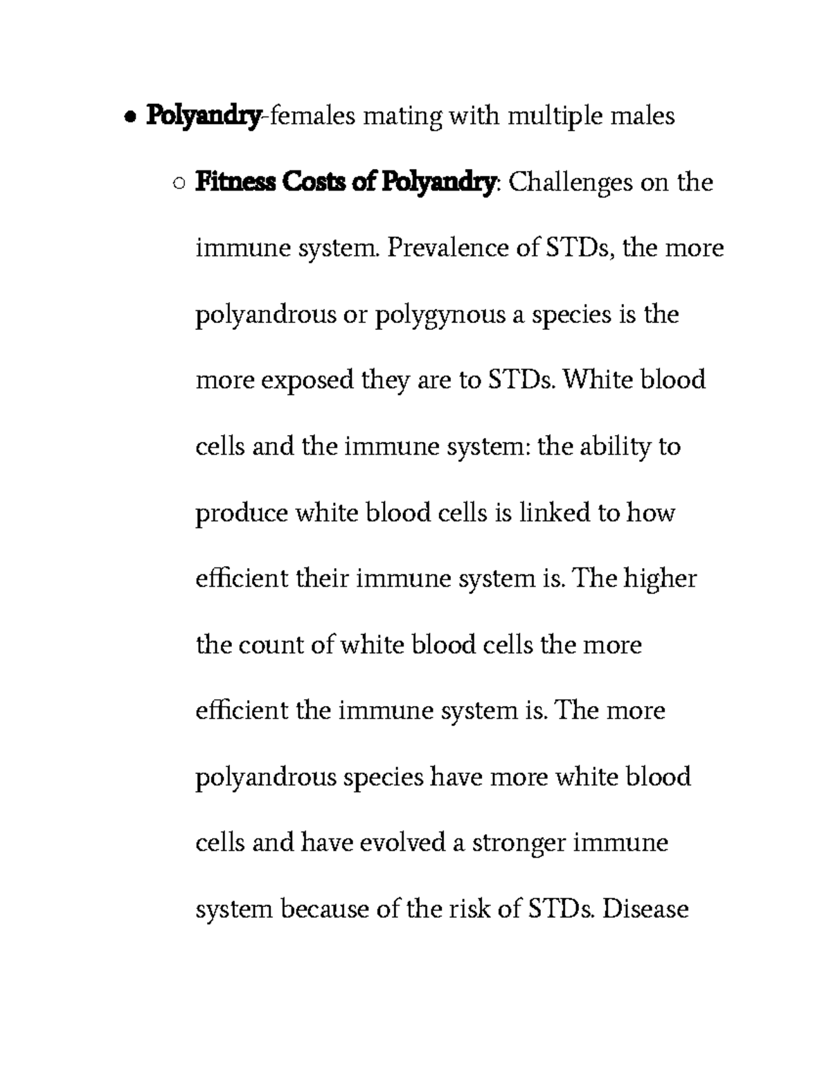 Polygyny in Males and Females - Polyandry-females mating with multiple ...
