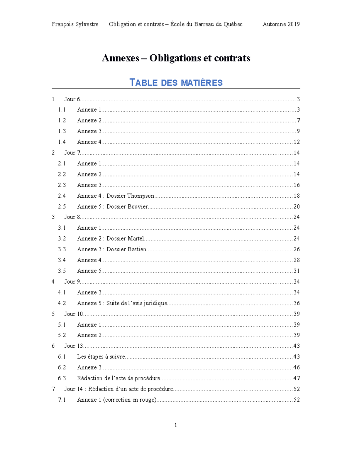 Obligations I - Annexes partie 1 - Annexes – Obligations et contrats 1 ...