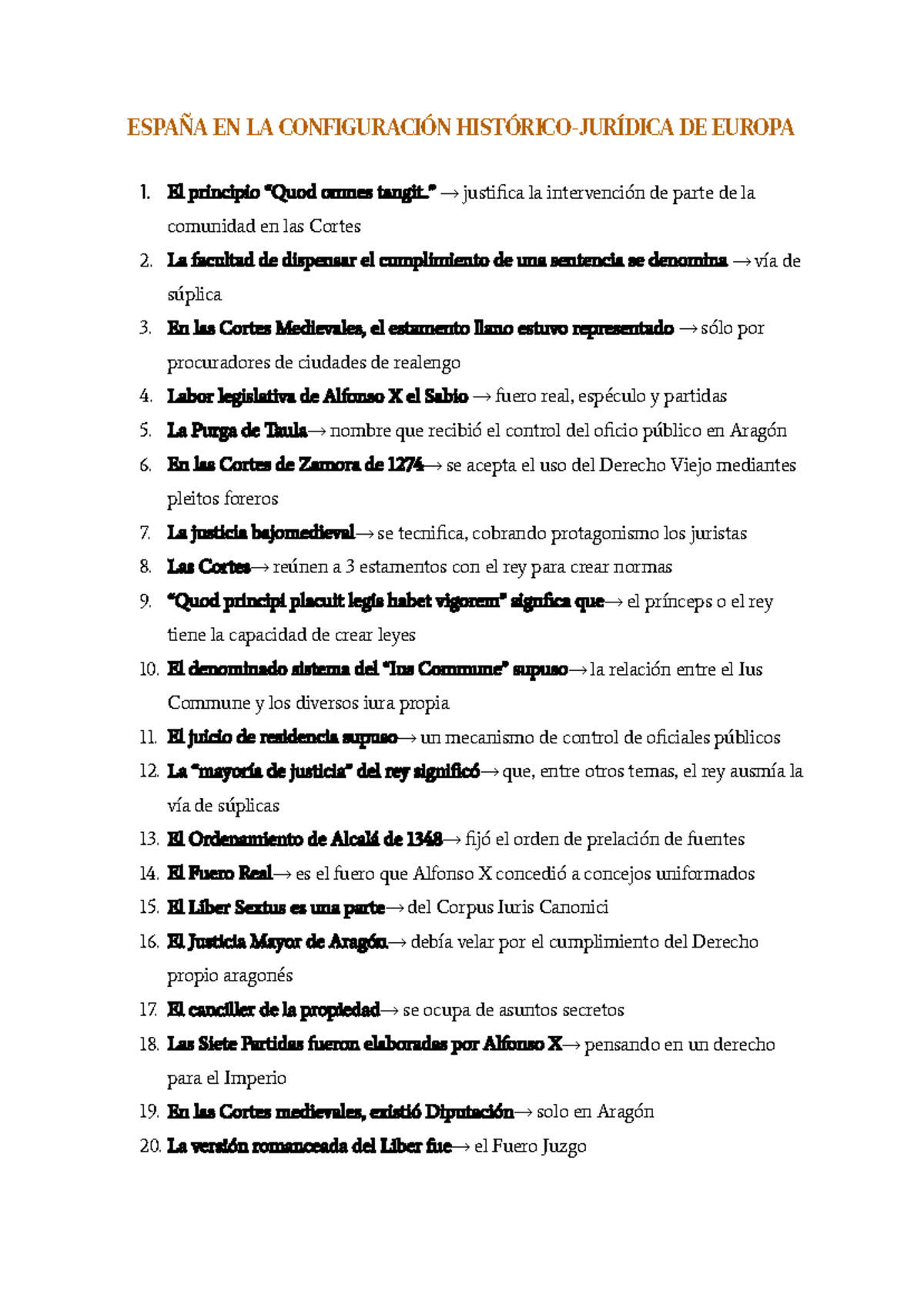 Preguntas-apuntes historia - ESPAÑA EN LA CONFIGURACIÓN HISTÓRICO ...