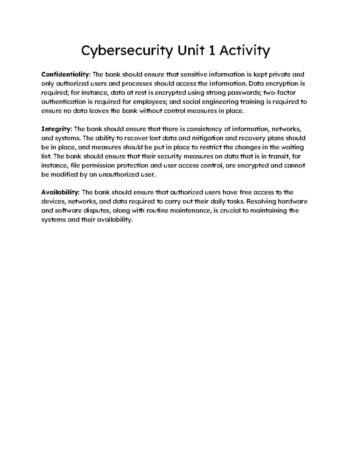 Cybersecurity Unit 1 Activity - Cybersecurity Unit 1 Activity ...