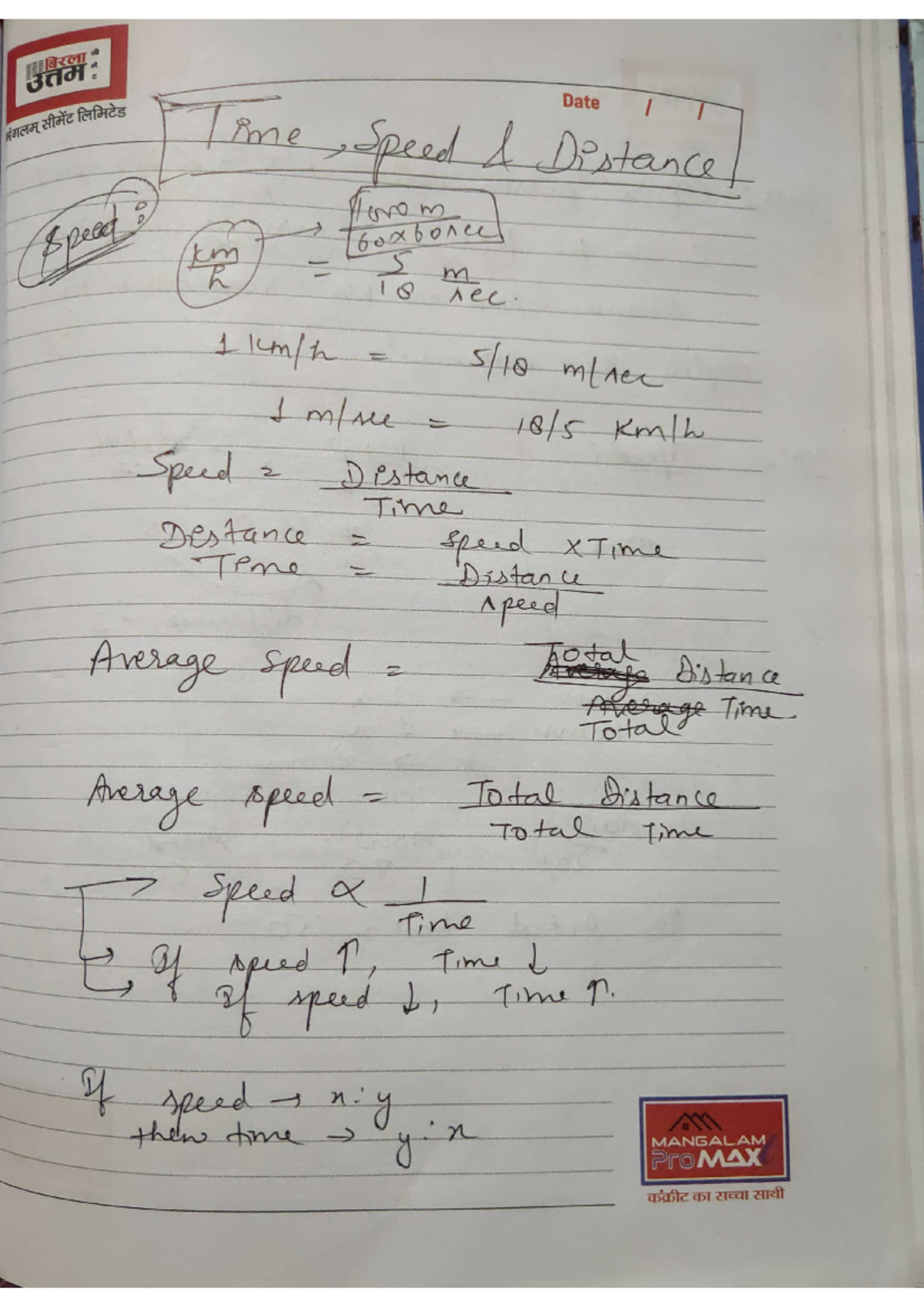 Time, speed and distance complete - LLB - Studocu