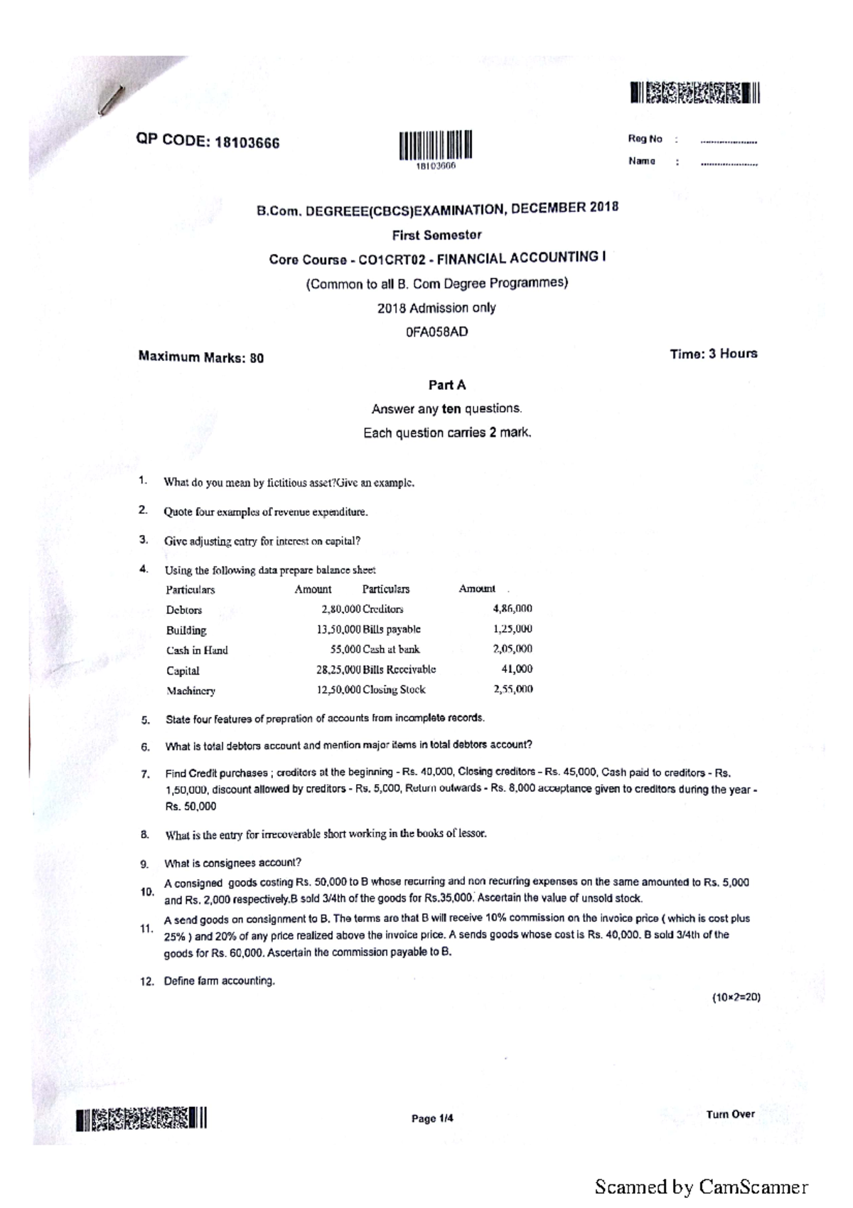 Financial accounting 1 2018 - Studocu