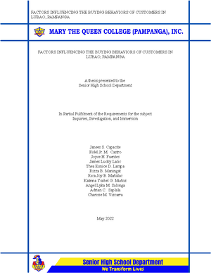 MPT Joyce-Fuentes - Sample concept paper - FACTORS INFLUENCING THE ...