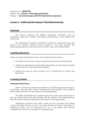 Module 6 Technology as a Way of Revealing - Module 6: Technology as a ...