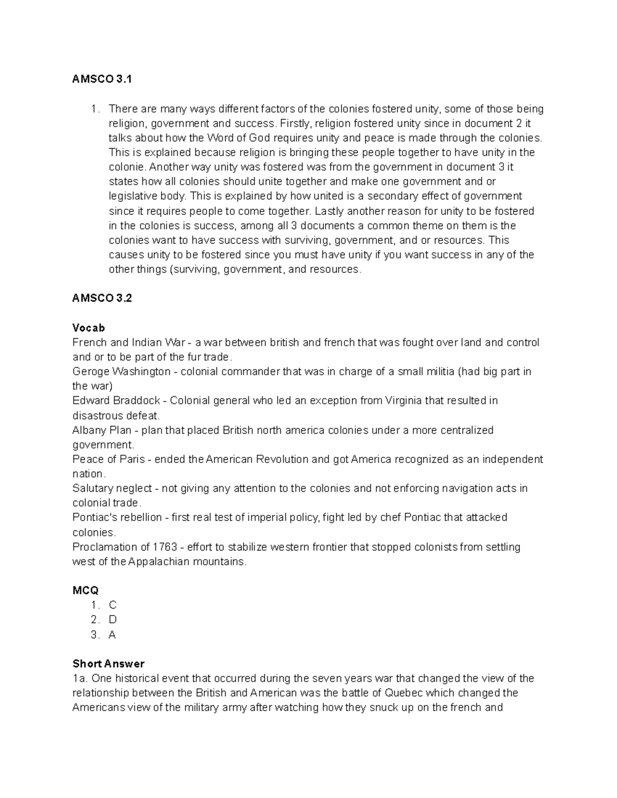 Amsco 3 - work - AMSCO 3. There are many ways different factors of the ...