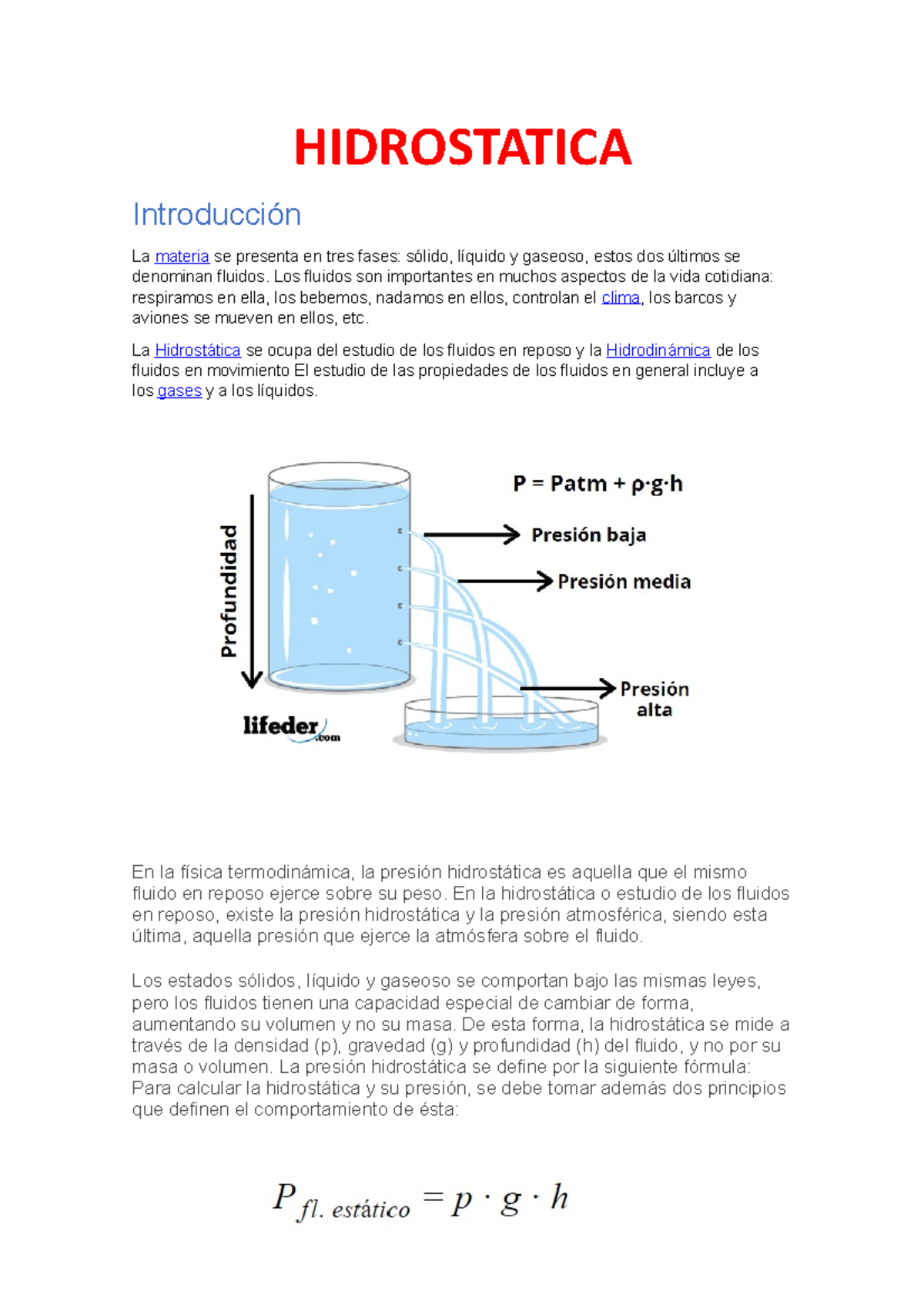 Hidrostatica - Nota: 7 - Calculo vectorial - UAP - Studocu