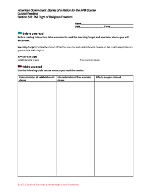 Section 6.5 Guided Reading - American Government: Stories of a Nation ...