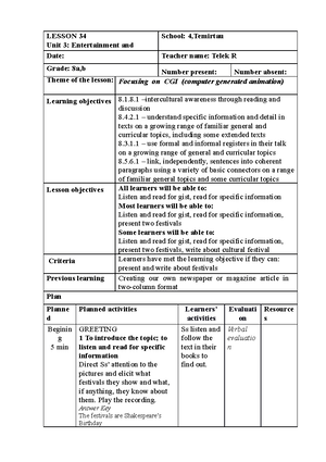 7 сын 15.11 Телек - lesson plans for 7-8 grade for techers and students ...