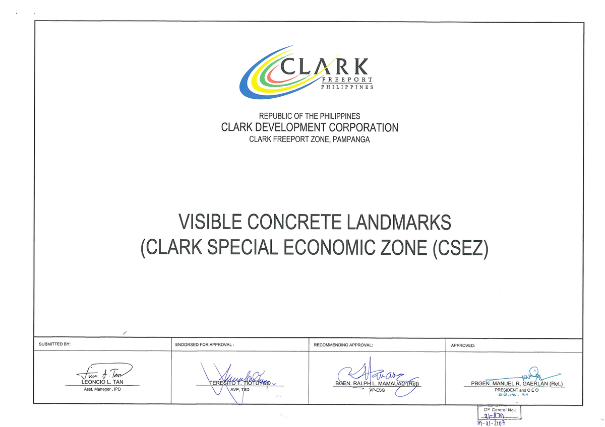 Detailed Plans - Visible Concrete Landmarks - Bachelor of Science in ...