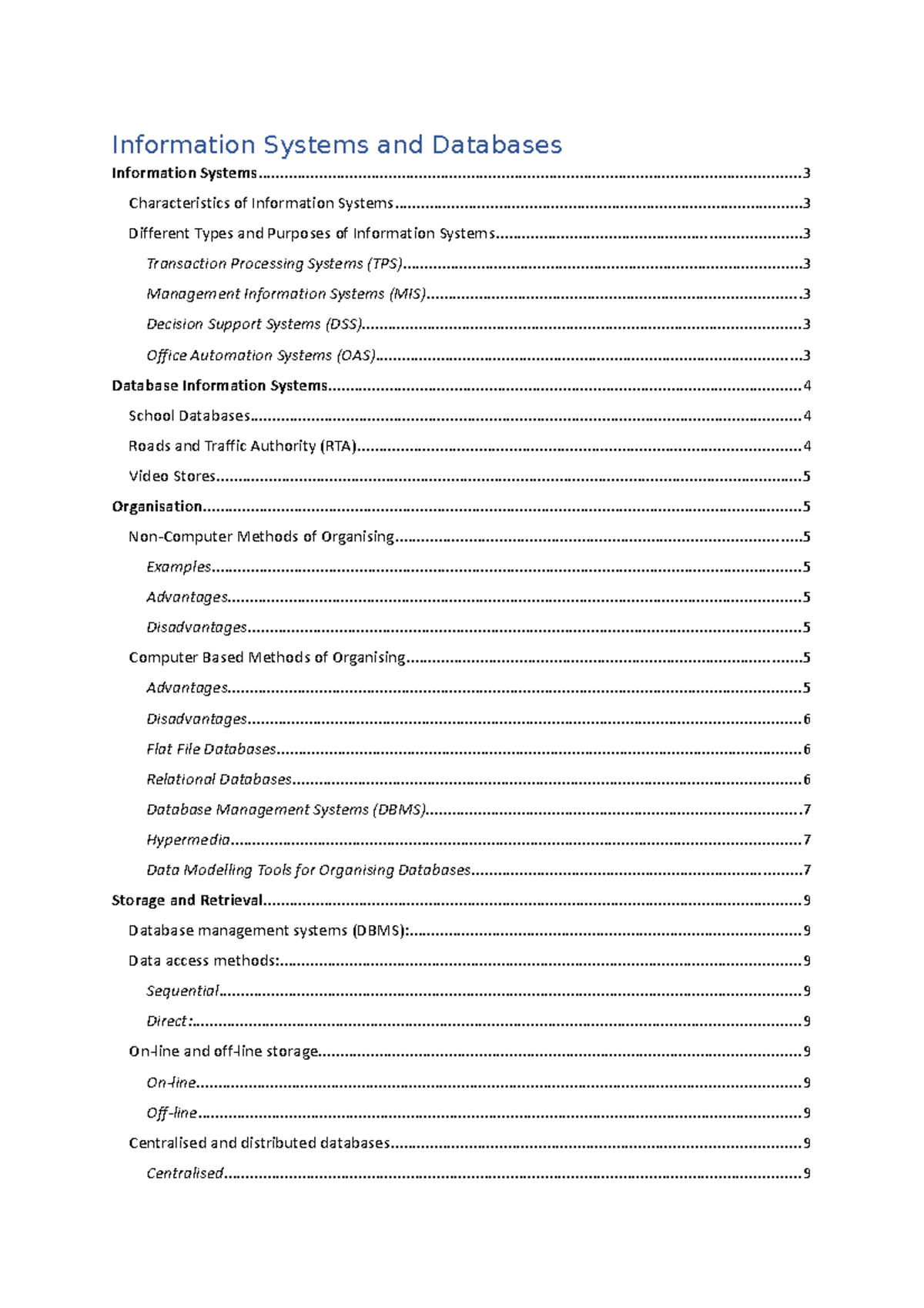 Information Systems + Databases - Information Systems and Databases ...