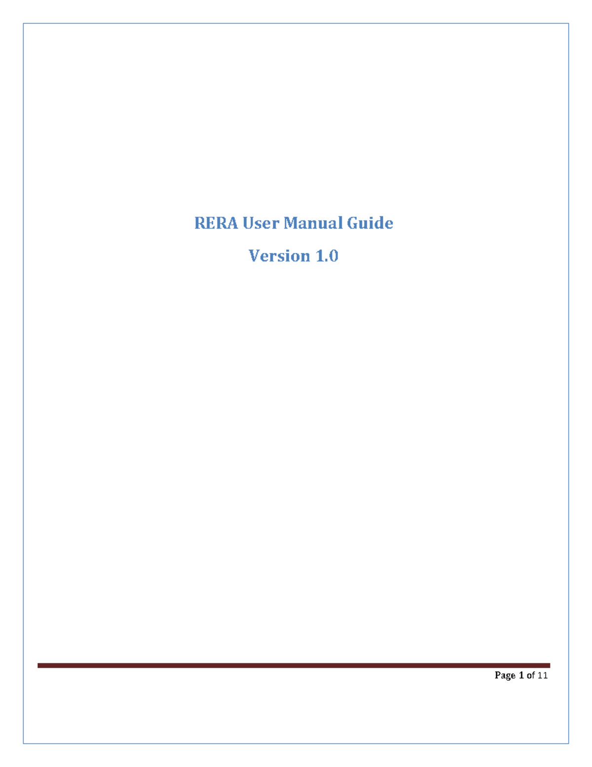 Agent Help - RERA User Manual Guide Version 1. Contents - Studocu