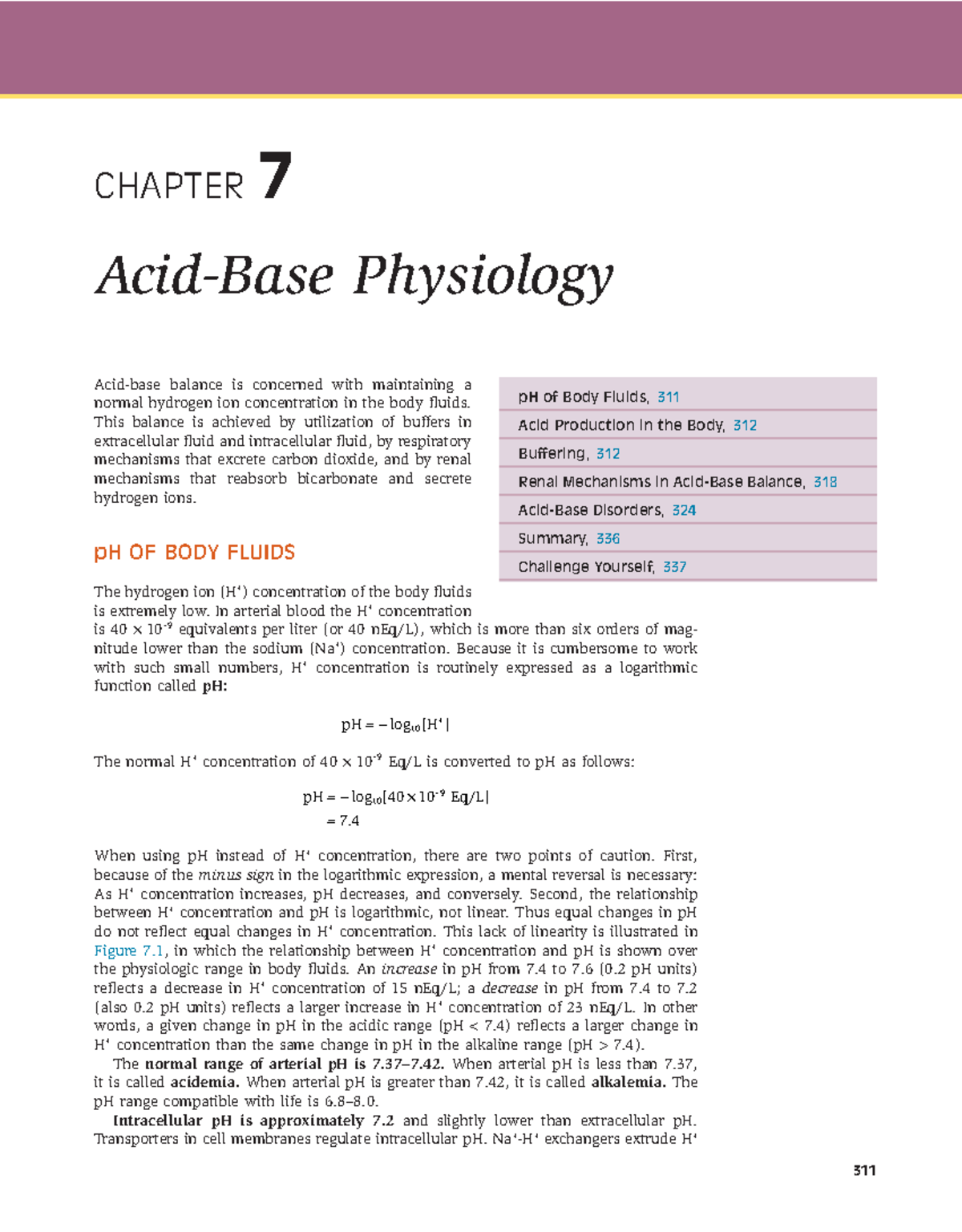 Costanzo Acid Base - \ c2 c2 review - 311 CHAPTER 7 Acid-Base ...