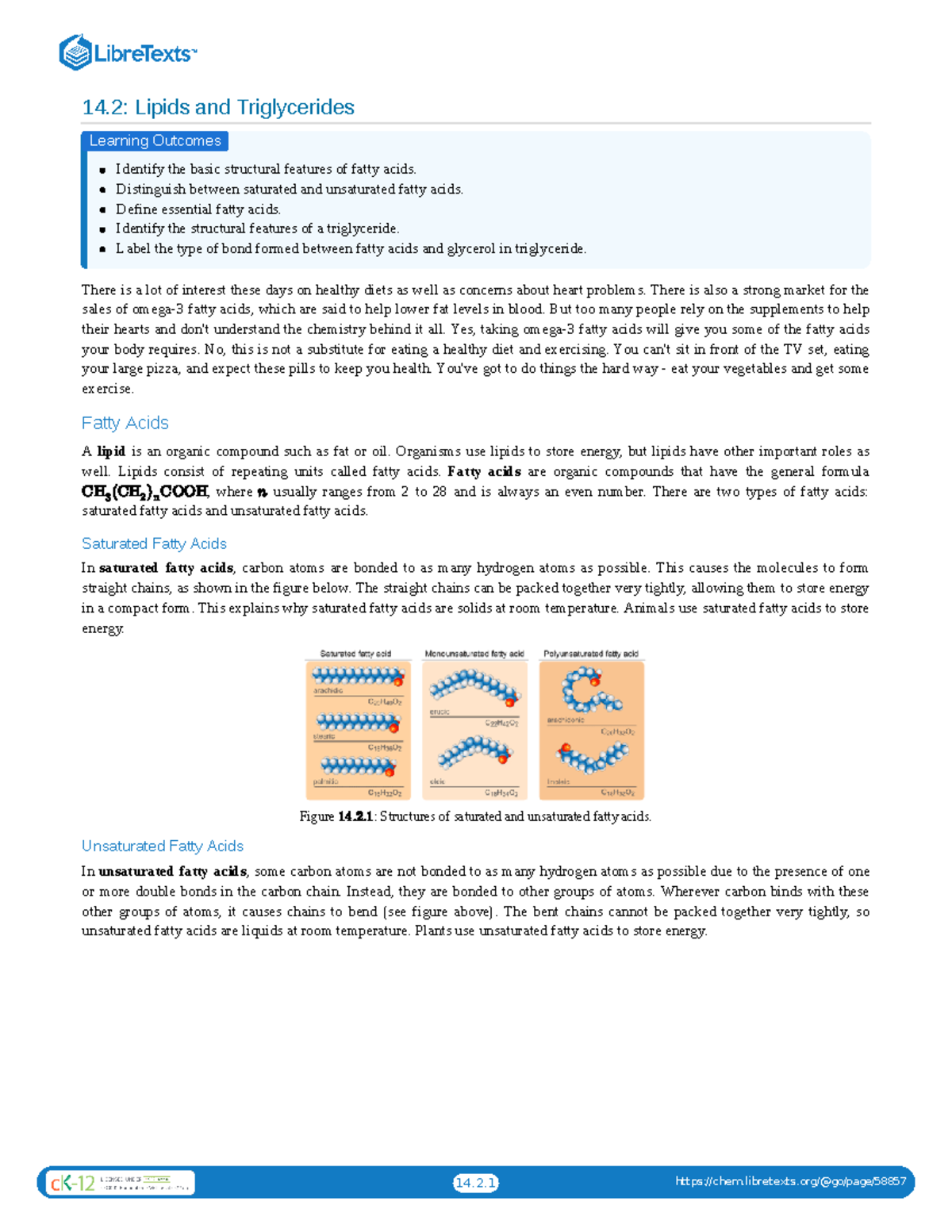 Lipids and Triglycerides - 14.2 chem.libretexts/@go/page/ 14: Lipids and Triglycerides Identify ...