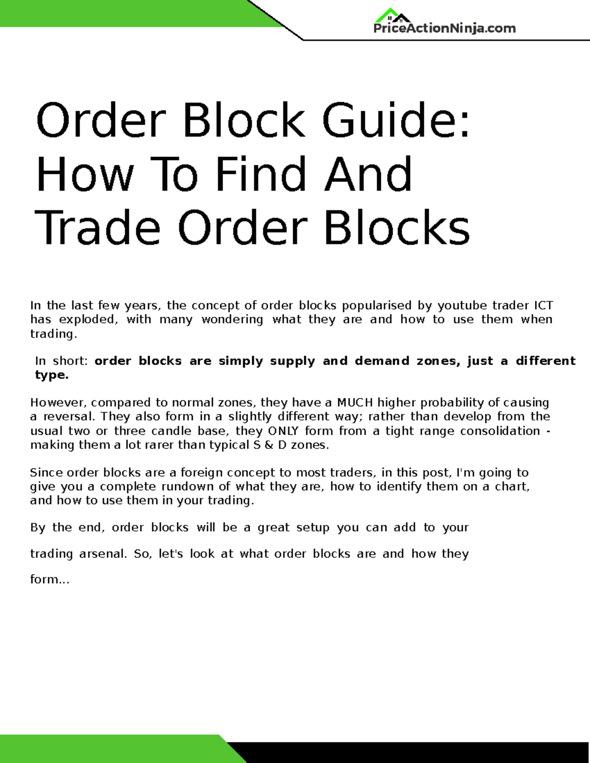 Order-block-trading-guide - Order Block Guide: How To Find And Trade Order Blocks In the last ...