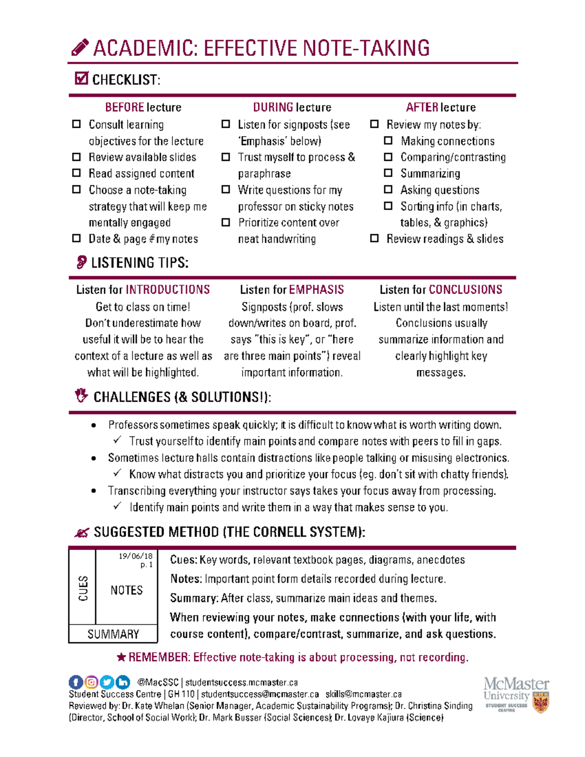 Effective Note Taking for Assignment - TS_NV9P1 - Ox - Studocu