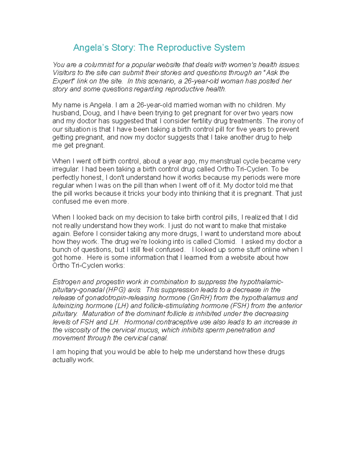 CS5 Reproduction Case Study - ZOOL 2404 - TTU - Studocu