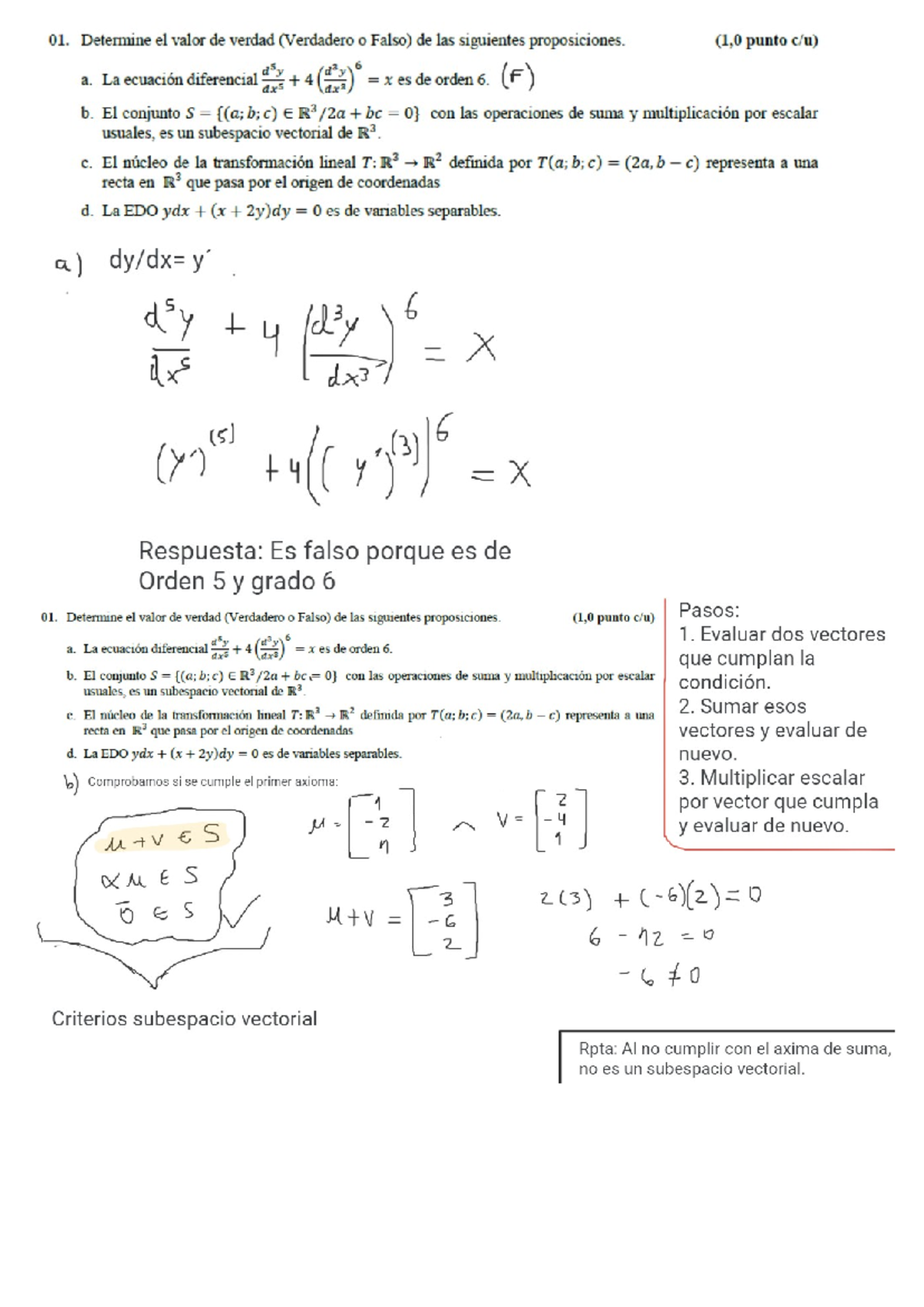 Ecuaciones, PARA Repasar - Matemática III - Studocu