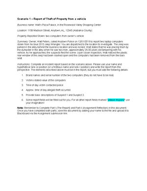 Accident report writing Criminal Justice report writing - Incident ...