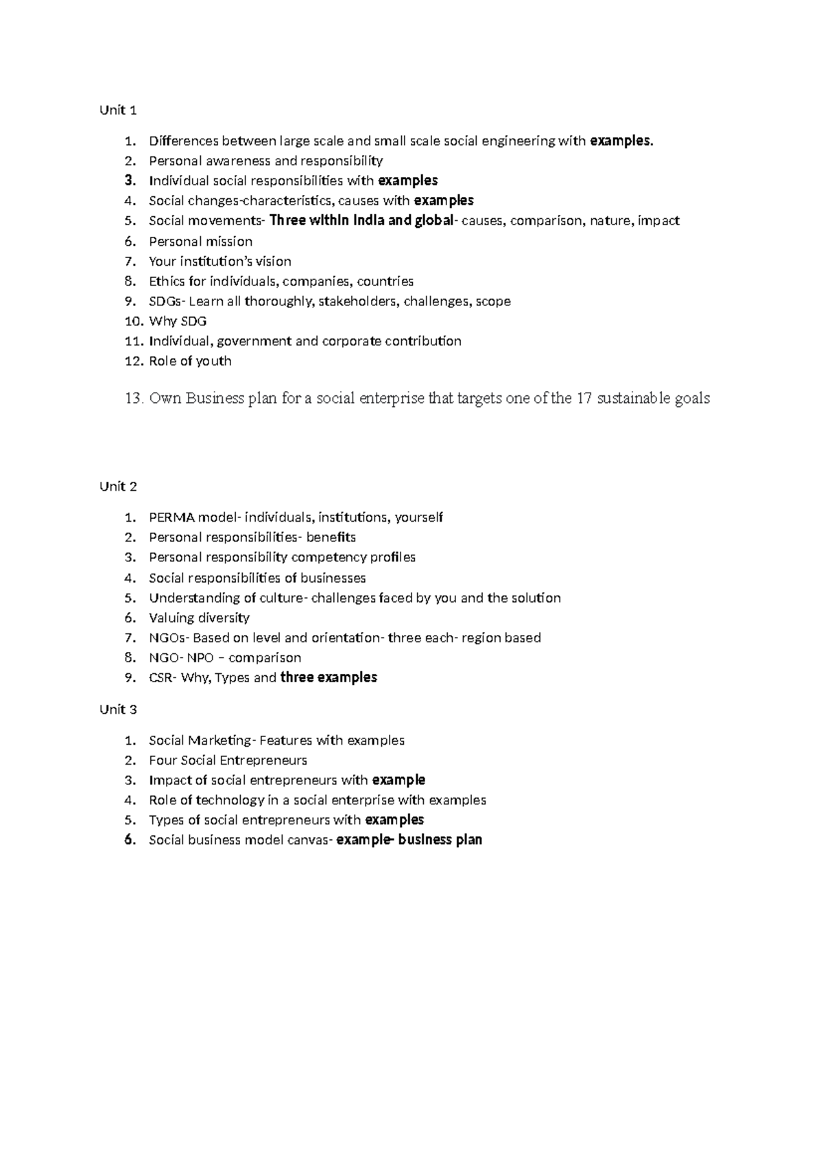 Overview of Social Engineering Questions - Unit 1 1. Differences ...