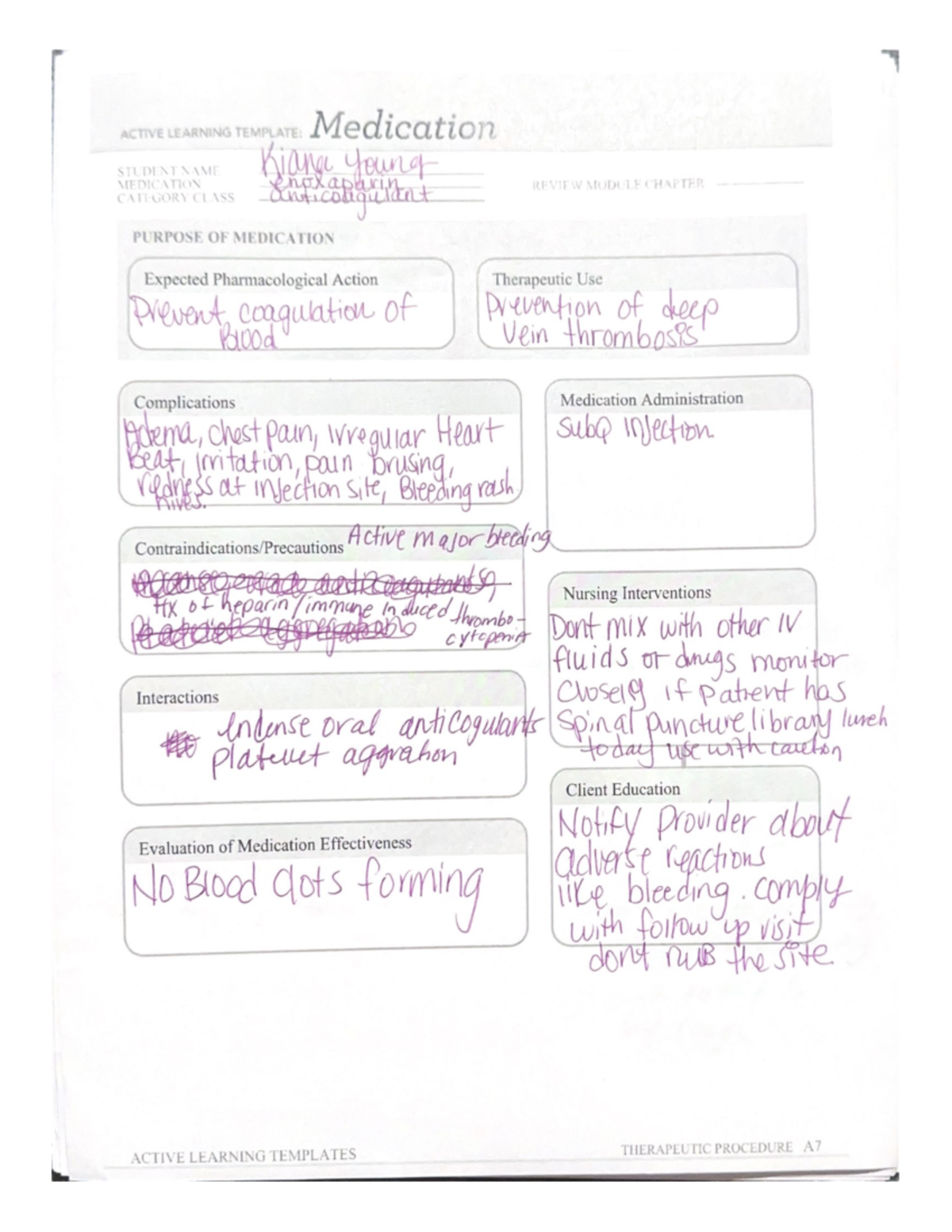 Active Learning Template Medication - ACTIVE LEARNING TEMPLATE ...