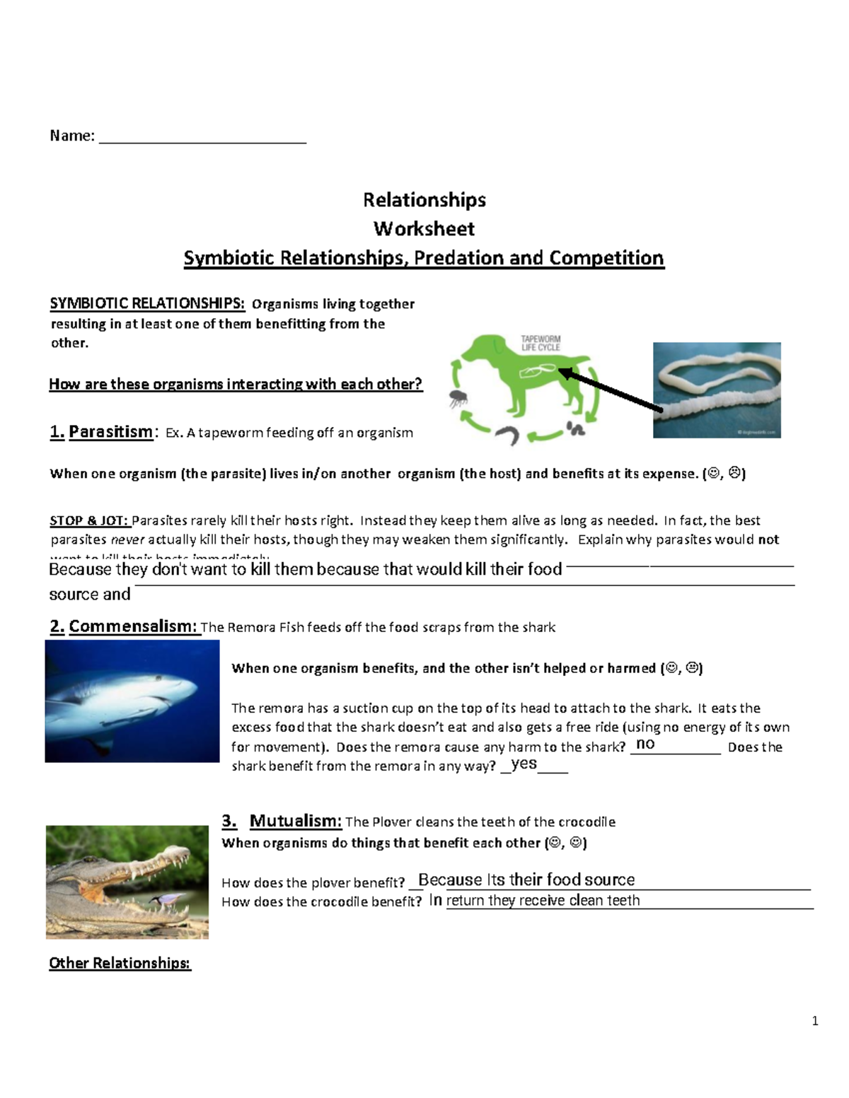 Jacoby Jones - New Symbiosis Handout - Name ...