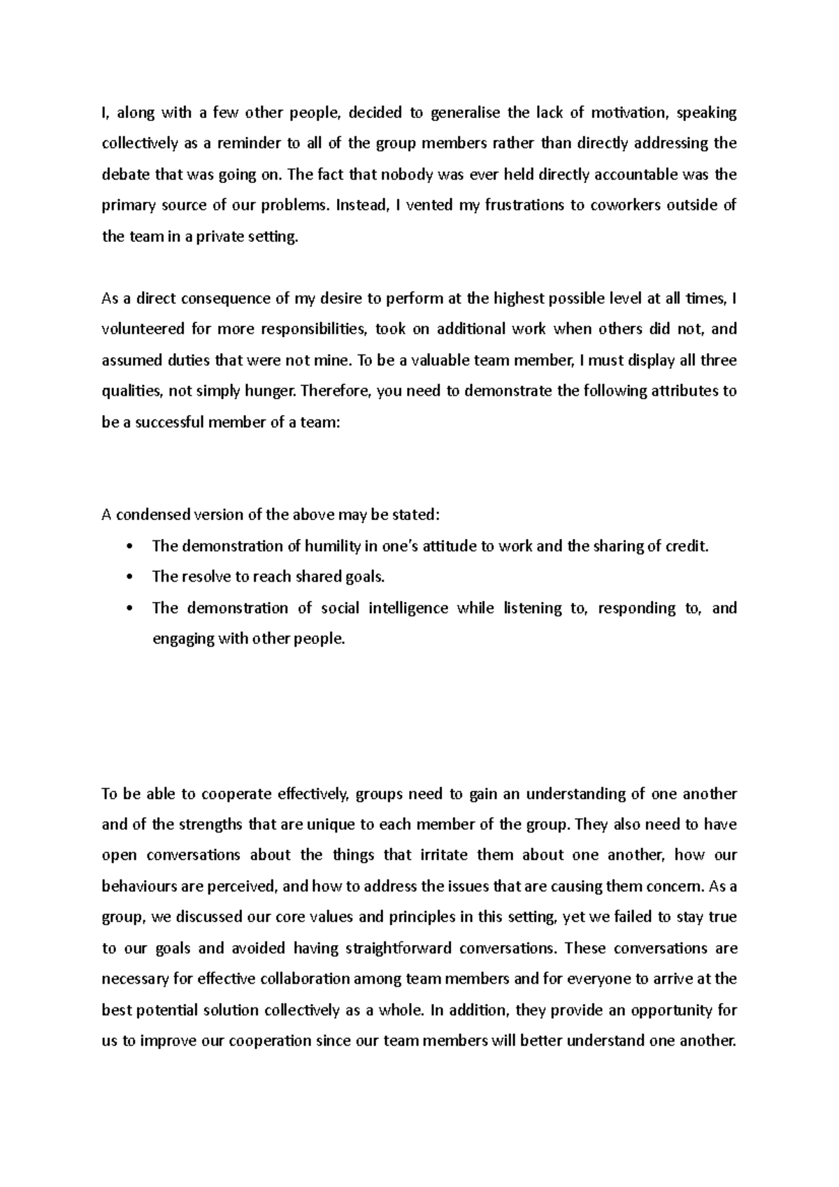 BSB Reflection - old notes for bsb - I, along with a few other people ...