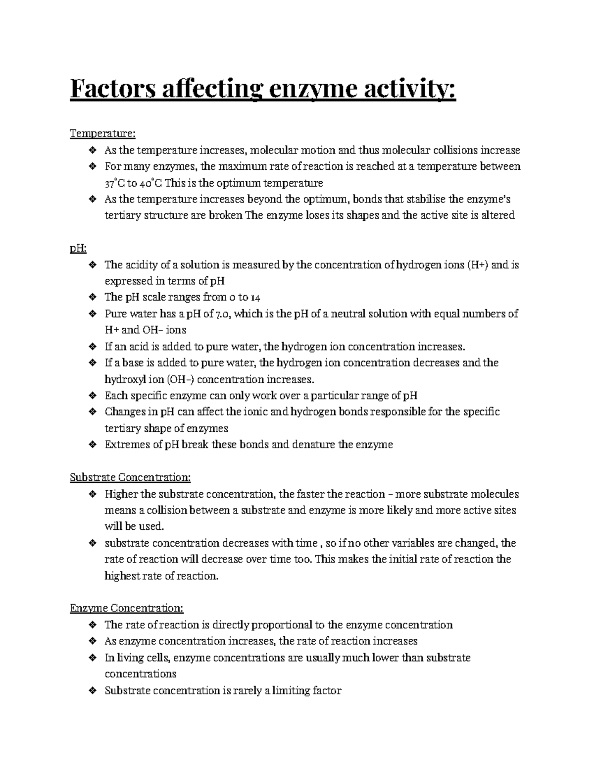 Factors affecting enzyme activity - Factors aecting enzyme activity ...