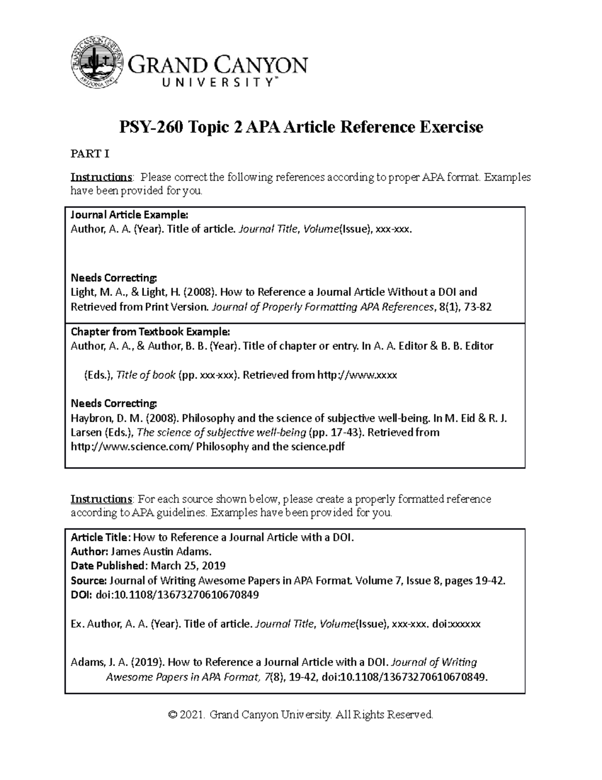 PSY-260-RS-T2-APA exercise 258682 - PSY-260 Topic 2 APA Article ...