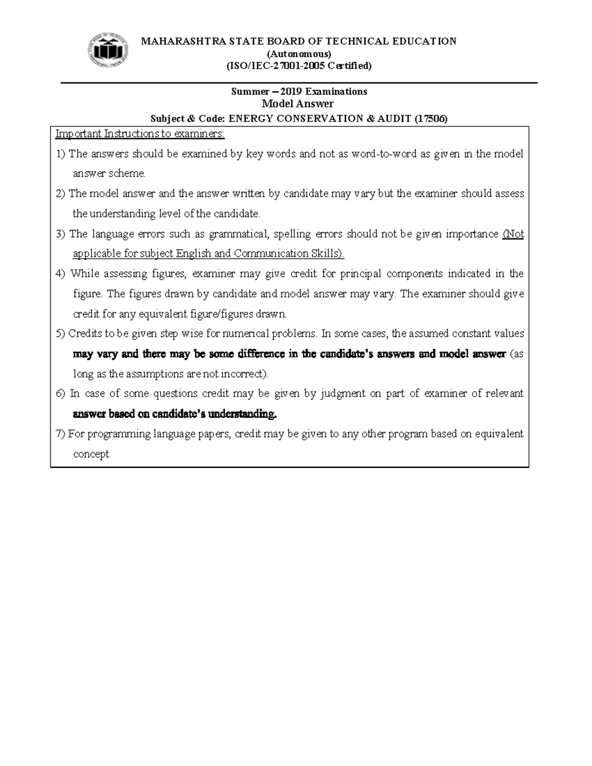 17506 2019 Summer model answer paper[Msbte study resources ...